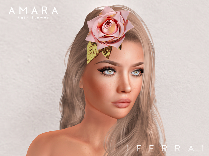 Second Life Marketplace - FERRA Amara Hair Flower & HUD