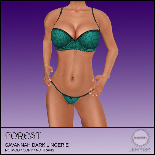 Second Life Marketplace Mindshift Savannah Dark Lingerie Forest