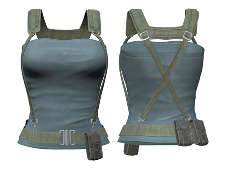 Second Life Marketplace - Full Perm Tube Top With Parachute Harness For ...