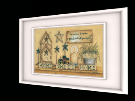 Second Life Marketplace - 76 Mesh Home Wall Art Decor Painting 'REFRESH ...