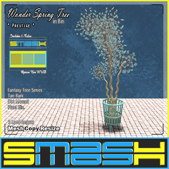 Second Life Marketplace - SMASH - Wonder Spring Tree in Bin (Version ...