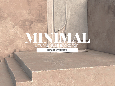 Second Life Marketplace - MINIMAL - Natural Nude Backdrop Right Corner