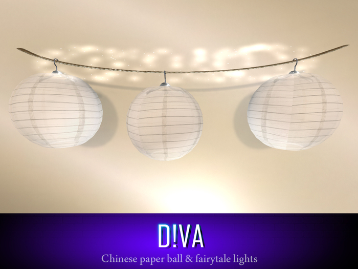 Second Life Marketplace - Chinese paper ball & Fairytale lights