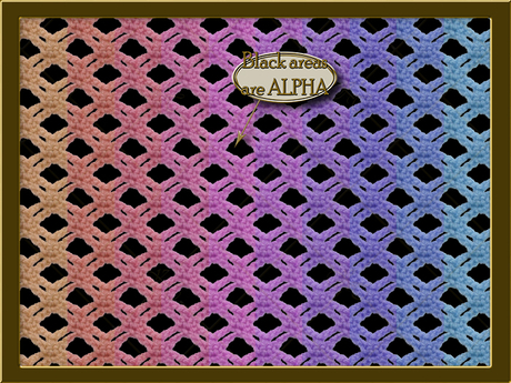 Second Life Marketplace - Crochet Lattice Alpha Seamless Textures