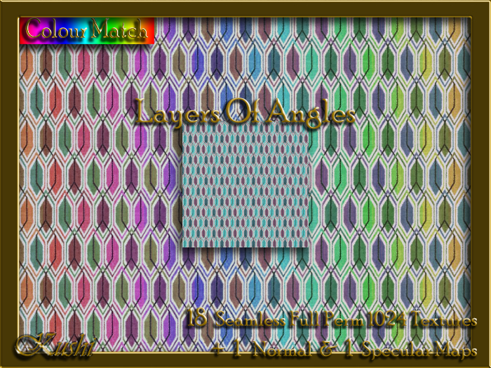 Second Life Marketplace - Layers Of Angles Seamless Texture Set