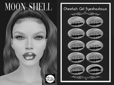 Second Life Marketplace - Moon Shell Demo Cheetah Girl BOM Eyeshadows ...
