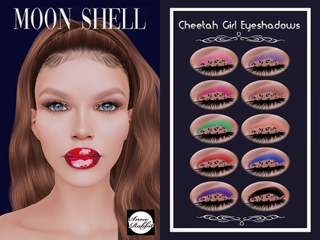 Second Life Marketplace - Moon Shell - Cheetah Girl BOM Eyeshadows Snow ...