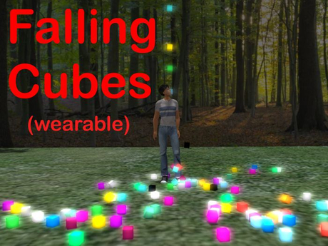 Second Life Marketplace - Falling Cubes (wearable)