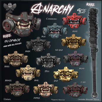 Second Life Marketplace - [The Forge] Anarchy Mask, Akuma.