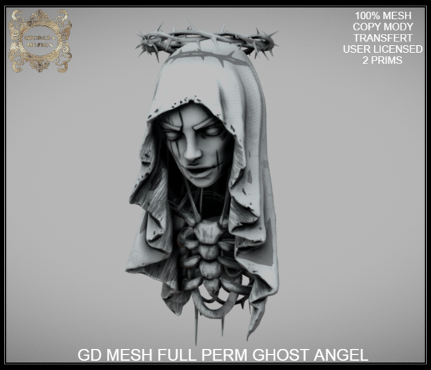 Second Life Marketplace - GD MESH FULL PERM GHOST ANGEL