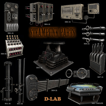 Second Life Marketplace - D-LAB steampunk part 03
