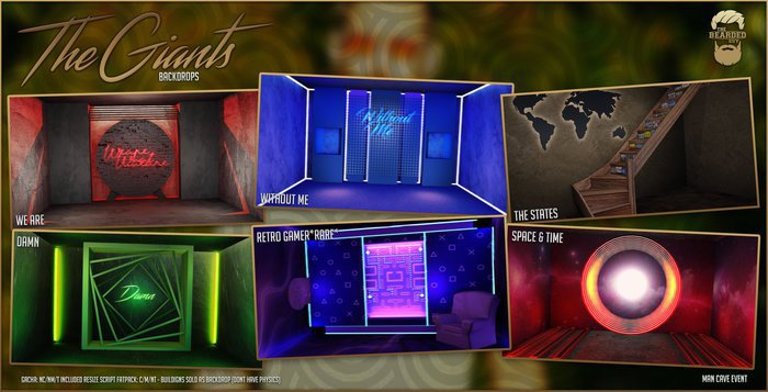 Second Life Marketplace - Damn - The Giants Backdrops - The Bearded Guy