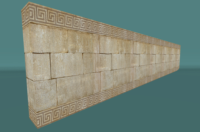 Second Life Marketplace - Greek Wall - Ancient - Copy