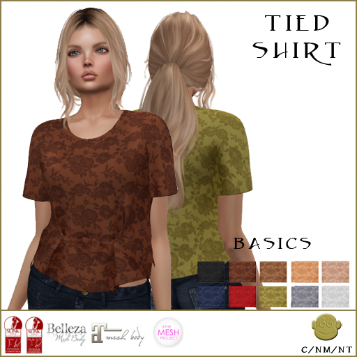 Second Life Marketplace - BM Tied Shirt Basics