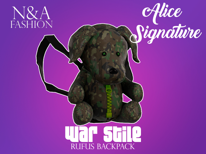Second Life Marketplace - Backpack Rufus - War Stile - ALice rig