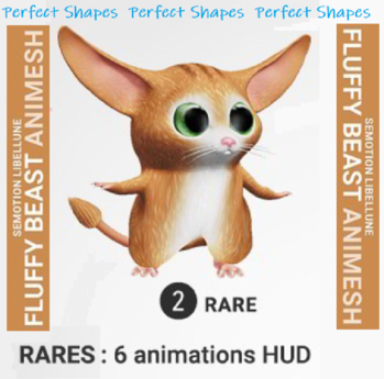 Second Life Marketplace - SEmotion Libellune Fluffy Beast Animesh #2 RARE