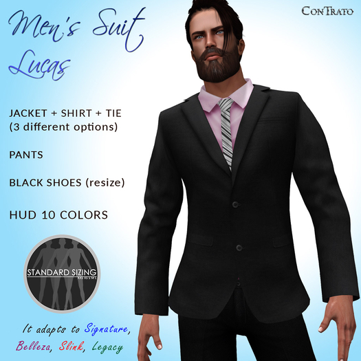 Second Life Marketplace - [ConTrato] Men's suit Lucas