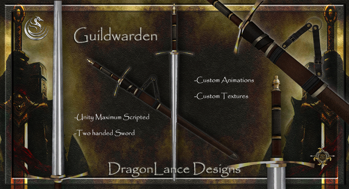 Second Life Marketplace - UM "GUILDWARDEN" 2-H LONGSWORD