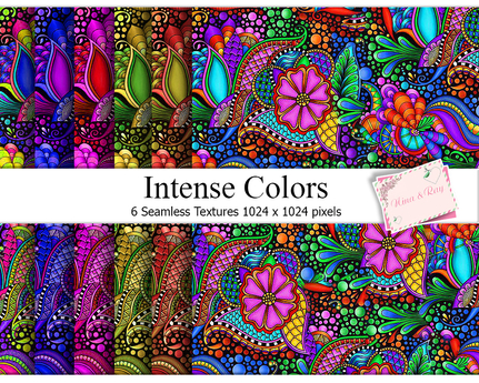 Second Life Marketplace - Intense Colors - 6 Textures Seamless - NINA ...