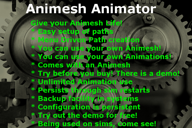 Second Life Marketplace - Animesh Animator DEMO