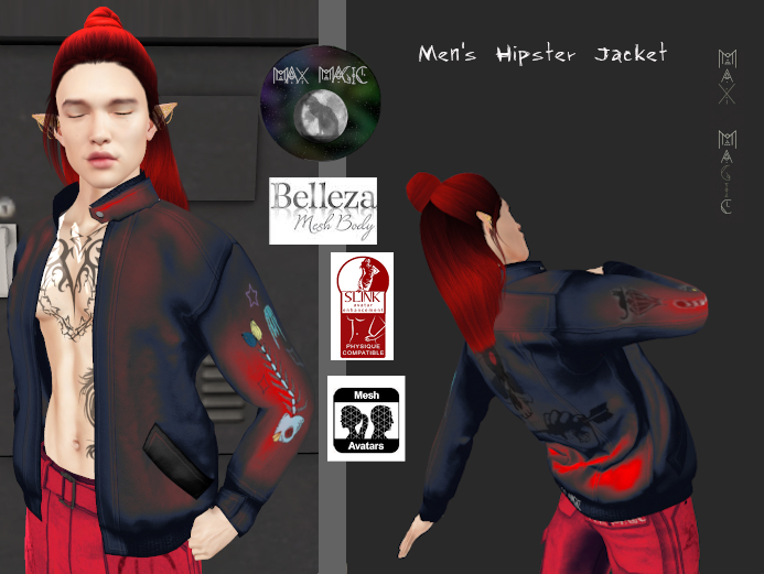 Second Life Marketplace - ::MM:: Hipster Jacket - male