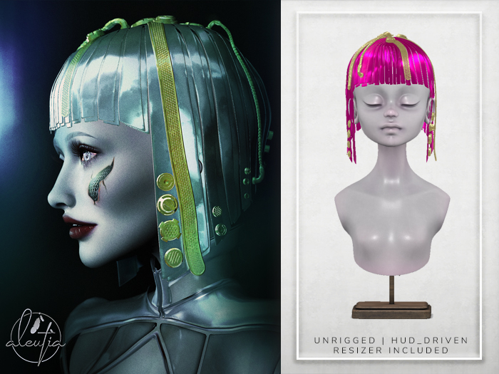 Second Life Marketplace - [Aleutia] Jessie Metallic Wig - Pink