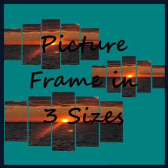 Second Life Marketplace - Picture Frame Sunset 3 Sizes V4, Copy
