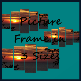 Second Life Marketplace - Picture Frame Sunset 3 Sizes V7, Copy