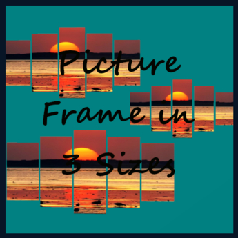 Second Life Marketplace - Picture Frame Sunset 3 Sizes V10, Copy