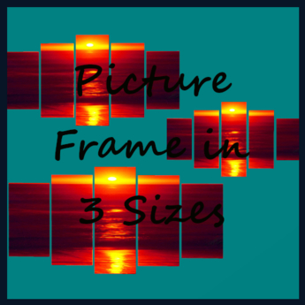 Second Life Marketplace - Picture Frame Sunset 3 Sizes V12, Copy