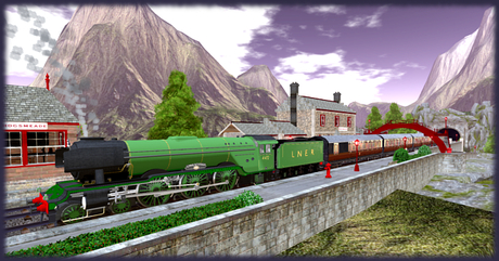 Second Life Marketplace - The Flying Scotsman - Steam Passenger Train SLRR