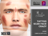 Second Life Marketplace - ♕ Lex Prime - Tattoo Scar Face Crazy (BoM ...