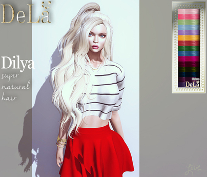 Second Life Marketplace - =DeLa*= Mesh Hair "Dilya" Colors