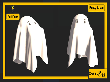 Second Life Marketplace - ::DisturbeD:: Bedsheet Ghost - FULL PERM MESH