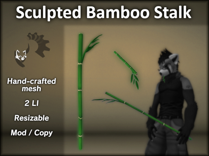 Second Life Marketplace - [WAH] Sculpted Bamboo Stalk
