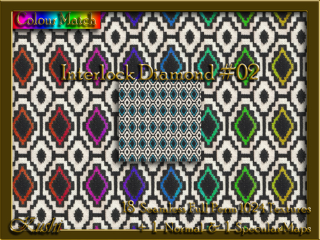 Second Life Marketplace - Interlock Diamond #02 Seamless Textures
