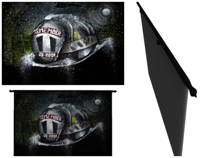 Second Life Marketplace - 9-11 TRIBUTE Painting by M.E. (banner) 1 prim ...