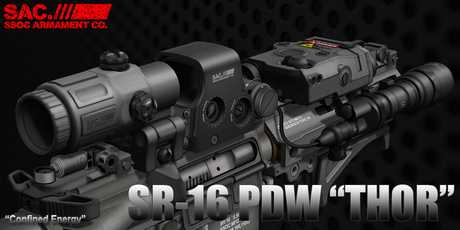 Second Life Marketplace - MESH[SAC] SR-16 PDW THOR v2.10 Box(Wear Me!)