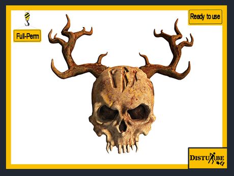 Second Life Marketplace - ::DisturbeD:: Pagan Skull - FULL PERM MESH