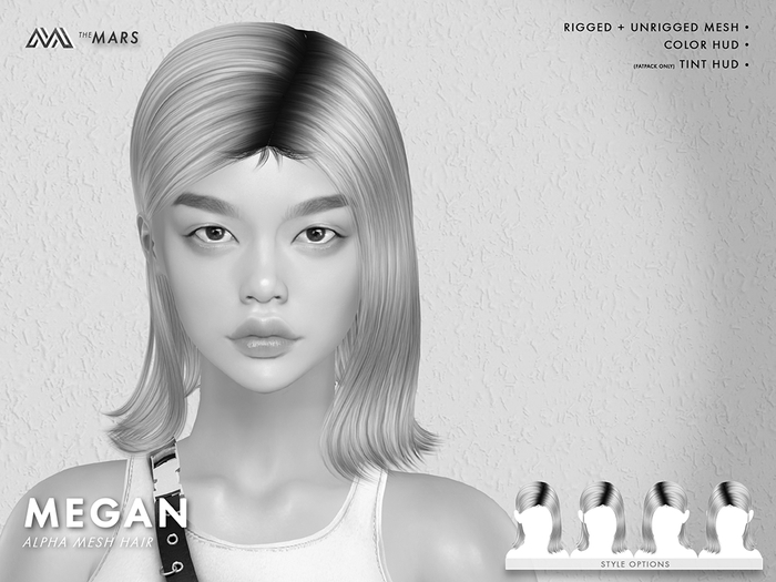 Second Life Marketplace - theMARS - Hair Megan - DEMO (PACKED)
