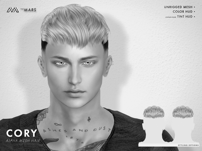 Second Life Marketplace - theMARS - Hair Cory - DEMO (PACKED)