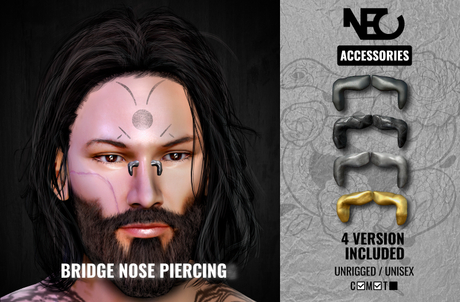 Second Life Marketplace - NEO: Bridge Nose Piercing (Gift)