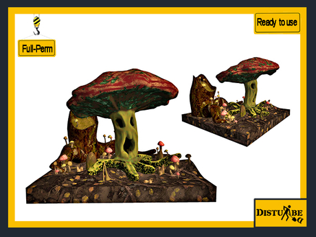 Second Life Marketplace - ::DisturbeD:: Scared Mushroom Scene - FULL ...