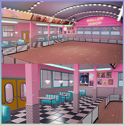 Second Life Marketplace - 14.Sese - Roller Club - Booth Sofa