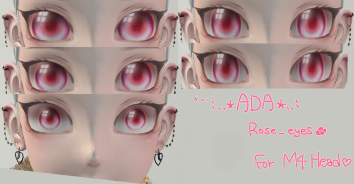 Second Life Marketplace - :..*ADA*..:_[Rose_eyes] for Utilizator M4 Head