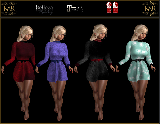 Second Life Marketplace - Sarah Dress for Slink, Belleza, Maitreya