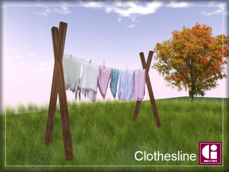 Second Life Marketplace - [Box Gi_Creations] Clothesline