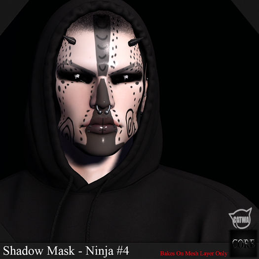 Second Life Marketplace - ::: Core ::: Shadow Mask - Ninja #4 (bom)