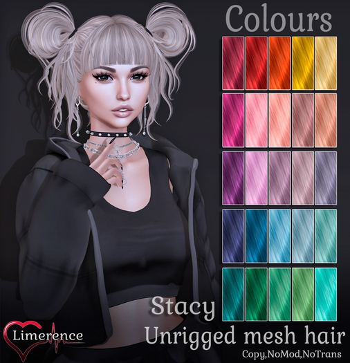 Second Life Marketplace - {Limerence} Stacy hair-Colours