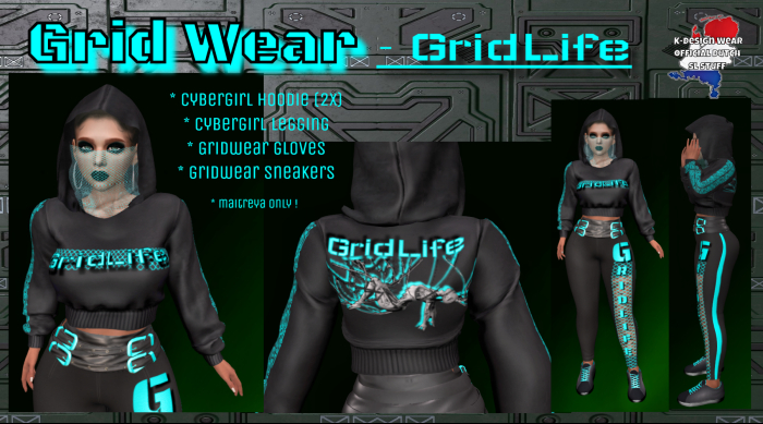 Second Life Marketplace - GRID WEAR - GRIDLIFE OUTFIT- bag